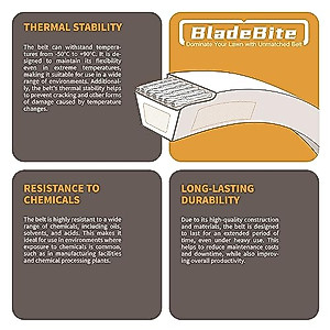 BladeBite Drive Belt 50027563 / Kevlar Cord / 1/2" X 61.2" - Compatible with Bush Hog CZ2149 CZ2349 CZ2355 Lawn Riding Mower