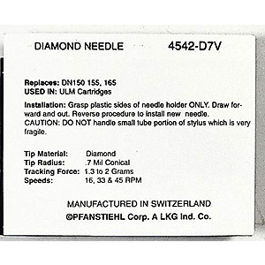 Pfanstiehl Phonograph Stylus Needle For Ortofon DUAL DN145 DN150 DN155 152 150 DN152 DN166 DN160