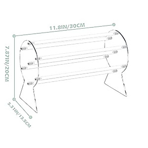 YFEEN 2 Pack Acrylic Disney ear holder Headband Holder,Headband Organizer Display Stand,Jewelry Display Riser Hair Claw Clips Holder for Girl Women Gifts