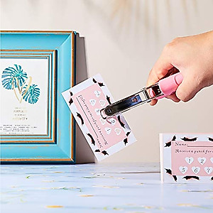 150 Pieces Heart Shaped Lash Extension Refill Filler Loyalty Punch Cards with Metal Single Handheld Hole Paper Punch Puncher for Eyelash Extensions Business Beauty Salons DIY Craft Decoration