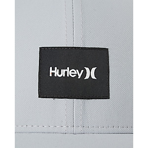 Hurley Men's Caps - Fairway Trucker Mesh Panel Baseball Cap Trucker Hat - Snap Back Hats for Men, Cool Grey/Black