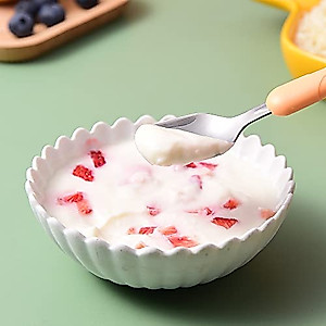 FUNNUO 2 Cartoon Toddler Utensil Sets, Kid Spoon and Fork Set, Stainless Steel Toddler Safe Silverware Set for Children Self-Feeding with Travel Carrying Case BPA Free