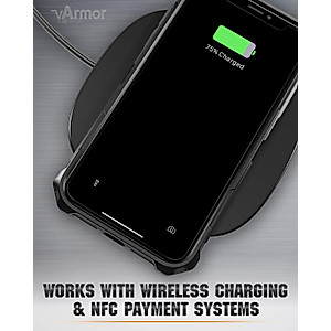 Vena vArmor Rugged Case Compatible with Apple iPhone XR (6.1"-inch), (Military Grade Drop Protection) Heavy Duty Holster Belt Clip Cover with Kickstand - Space Gray