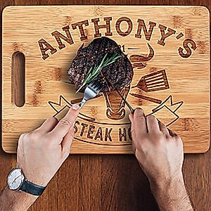 Gifts for Dad, Personalized Dad Cutting Board, Gifts For Dad, Grill Master | 9 Designs | Dad Gifts from Daughter, Wife - Grandpa Gifts from Grandchildren