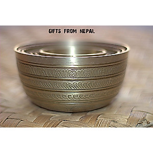 Chakra Healing Tibetan Hammered Himalayan Singing Bowl Set of 7 Meditation Bowls Hand Bowls from Nepal