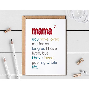 Mama You Have Loved - Special Mama's Day Card - Birthday Card For Mama - Sentimental Card For Mama - Meaningful Card For Mama…