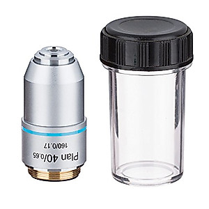 AmScope PA40X 40X (Spring) Plan Achromatic Microscope Objective,Silver