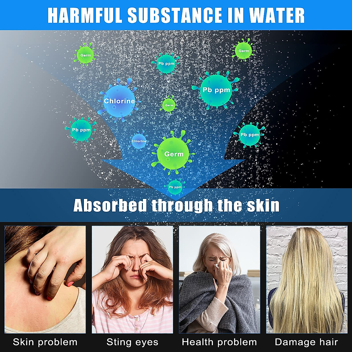 Replacement Shower Filter Beads Anion Mineral Balls Purifying Stones for Purifying Water Filter Shower Head 3 Kinds (6 Packs,Diameter 7-8 mm)