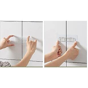 NA Punching Free washcloth Storage Rack Wiping Towel Storage Box Wall Mounted Toilet Storage Rack Hair Dryer Support Rack