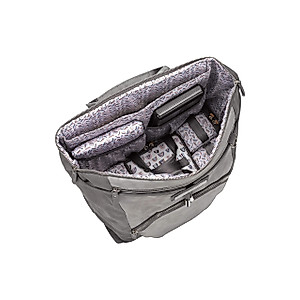 Petunia Pickle Bottom Cinch Convertible Backpack - Baby Bag - Baby Diaper Bag for Parents - Baby Backpack Diaper Bag - Stylish, Spacious, Secure Backpack for Busy Modern Moms & Dads - Pewter