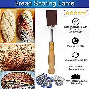 10inch Round Banneton Proofing Basket Set Bread Baking Kit, Dough Scraper, Bread Lame, Danish Dough Whisk Sourdough Proofing Basket Artisanal Bread Bread Making Tools and Supplies Set (10inch round)