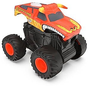 Monster Jam, 2-Pack Official Grave Digger and El Toro Loco Clip & Flip Monster Trucks, 1:43 Scale Kids Toys for Boys