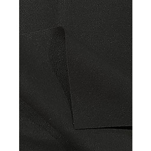 Zaza Design Acrylic Felt Fabric by The Yard - Use This Soft Felt Roll for Sewing, Cushion, and Padding, DIY Art & Craft - 72 Inches Wide & 1.6mm Thick Felt - Black, 1 Yard