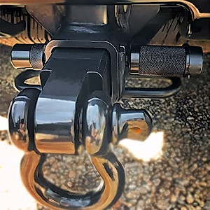 Trailer Hitch Receiver Pin Lock, 5/8 Inch Dia Heavy Duty Steel Tow Receiver Hitch Lock with 8 Rubber O-Rings, 2" or 2-1/2" Receiver Universal for Class III IV Hitches, Trailer, Truck, Car and Boat