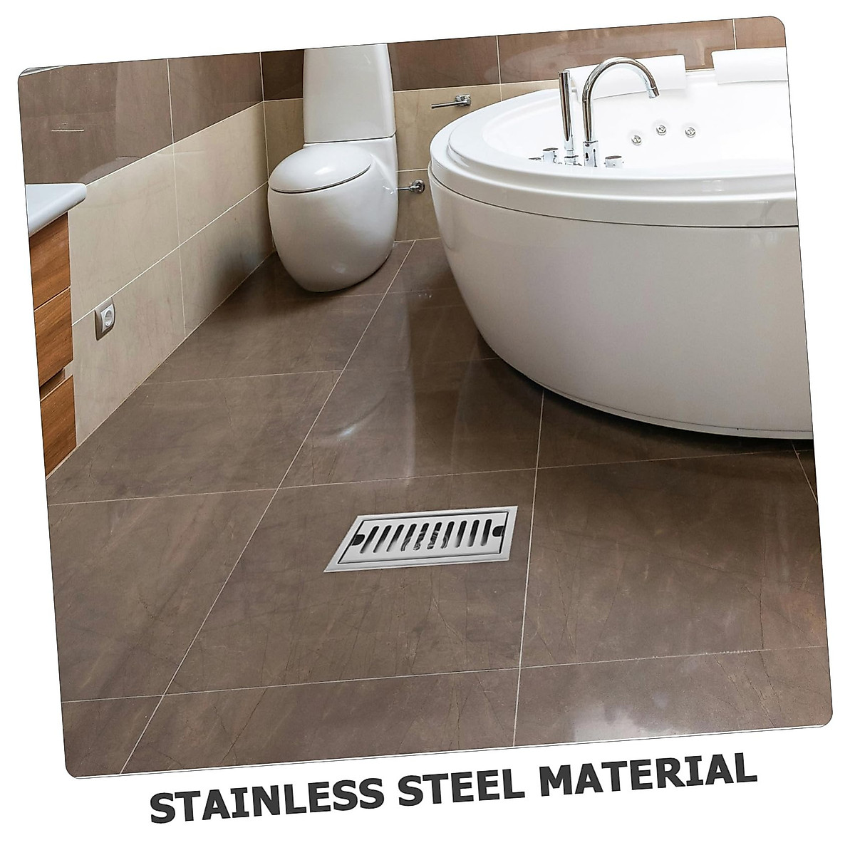 Veemoon 4pcs Floor Drain Washing Room The Kitchen Laundry Softner Rkitchen The Devol Kitchen Water Hair Catcher for Shower Hair Catcher Bathtub Drain Tub Drain Hair Catcher Stainless Steel