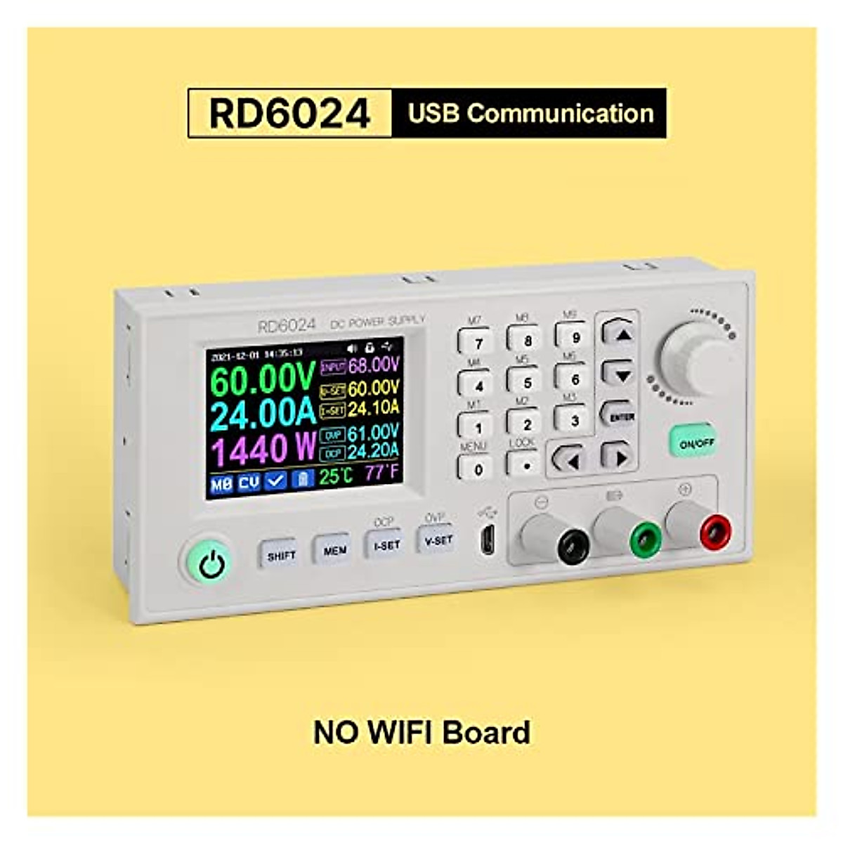 QYTEC Linear Regulator DC Adjustable Step Down Voltage Bench Power Supply Buck Converter &amp Regulated Switching Adjustable Variable Coarse and Fine Adjustments Voltage Regulator Linear Power Supply