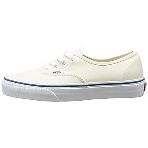 Vans Unisex's Vans Authentic Skate Shoes 8.5 (White/Off White)