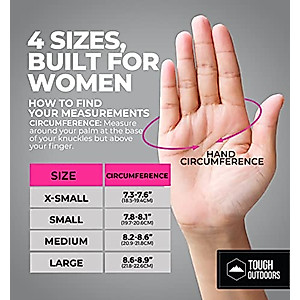 Tough Outdoors Women's Ski Gloves - Womens Snow Gloves - Winter Waterproof Snow Gloves - Adult Snow Gloves - Ladies Snowboarding Gloves