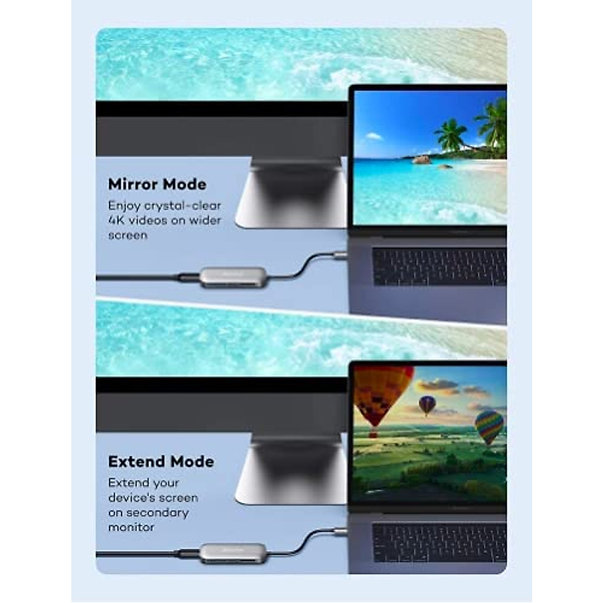 HooToo USB C Hub, 6-in-1 USB C Adapter with 4K USB C to HDMI, 3 USB 3.0 Ports, SD Card Reader, Pd Charging Port for MacBook/Pro/Air (2018), Chromebook, and More USB C Devices (Grey), silver