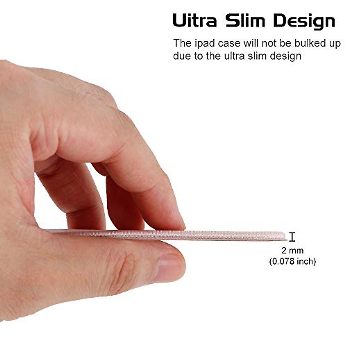 Spessn Compatible for Pencil Holder Sticker, Elastic Lycra Stylus Pocket iPad Screen Pen Protective Pouch Adhesive Sleeve for Pencil - Rose Gold