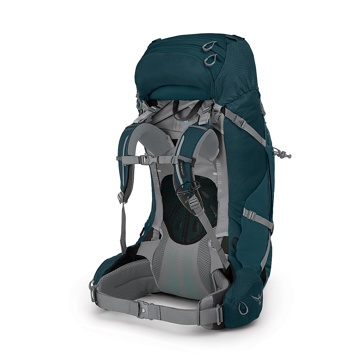 Osprey Ariel Plus 70 Women's Backpacking Backpack, Night Jungle Blue, X-Small/Small