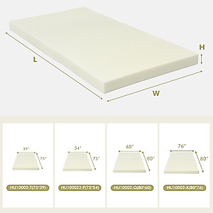 KOMFOTT Queen Size Mattress Foam Topper, Air Swirl Ventilated Foam Memory Mattress Pad Topper for Back Pain, 3 Inch