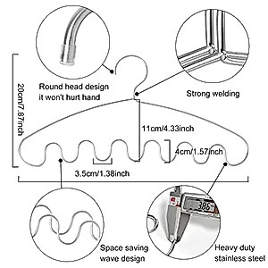 Non Slip Pants Hangers 3 Pack and Wave Grooves Hangers 2 Pack for Closet Multiple Layers Multifunctional Uses Rack Organizer for Bras Suspenders Vests Ties Swimwear Organizer