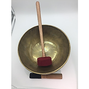 10" handmade Himalayan singing bowl, hand beaten by Nepali artisans to make magical tones by Shambhala Arts & Handcrafts