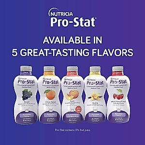 Pro-Stat Concentrated Liquid Protein Medical Food - Peach Flavor with Fiber, 30 Fl Oz Bottle