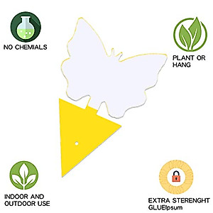 14 Sticky Fruit Fly Trap Yellow Insect Bug Fungus Gnat Double Side Killer for Indoor Outdoor Plants