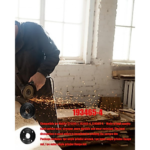 Generic Angle Grinder 193465-4 224399-1 224568-4 Wrench Spanner Metal Lock Nut Flange 1/4''-20 Compatible with Dewalt Milwaukee Makita Bosch Black&Decker Ryobi 4.5"" 5"" 5/8-11