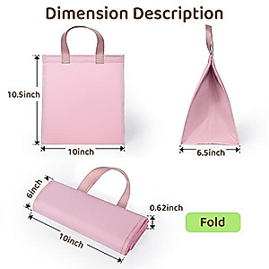 Deegotech Lunch Bag Women, 2Pack Large Insulated Lunch Box, Reusable Cooler Bags for Adult Men, Leakproof Lunch Tote Bags for Work Office Camping Picnic [Pink+Black]