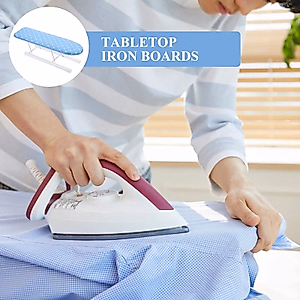 LXXSH Ironing Board Iron Small Tabletop Table Mini Portablefoldable Boardsbench Stands Shelf Covers Quilters Sleeve Folding Cover