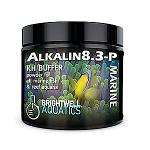 Brightwell Aquatics Alkalin8.3-P - Alkaline KH Buffer Powder for All Marine and Reef Aquariums, 250-g