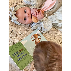 Mary Meyer Leika Baby Board Book 6 x 6 Inches, Little Raccoon