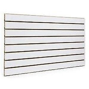 White Slatwall Panels 24"H x 48"L (Set of 2 Panels)