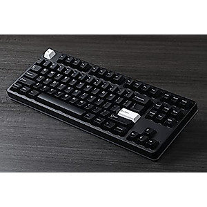 DROP DCX White-on-Black Keycap Set, Doubleshot ABS, Cherry MX Style Keyboard Compatible with 60%, 65%, 75%, TKL, WKL, Full-Size, 1800 layouts and More (White-on-Black)