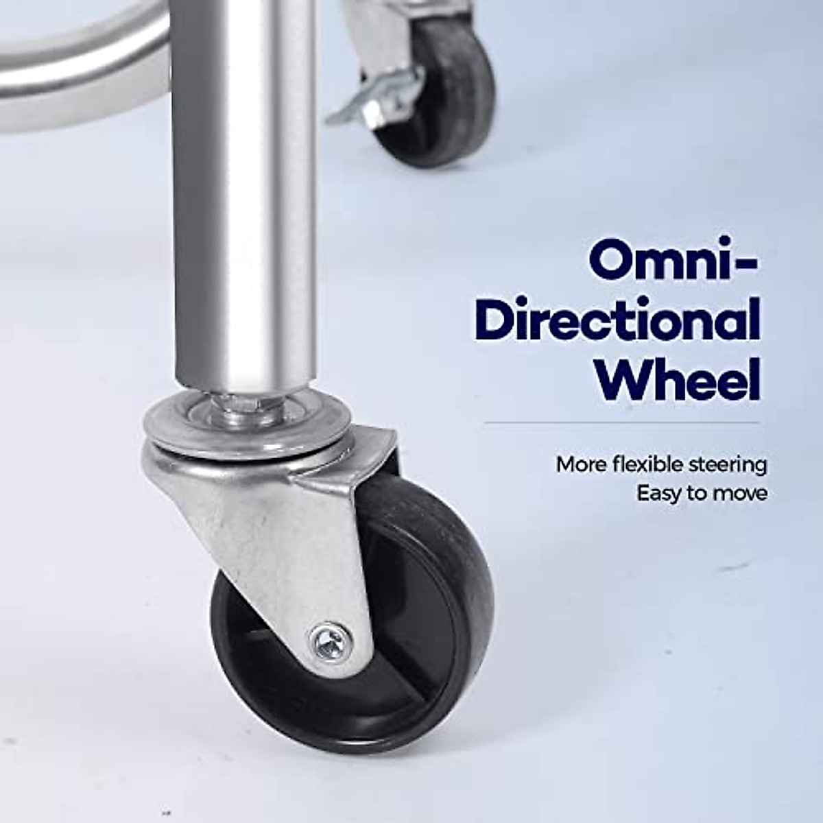 Vivianrack Clothes Garment Rack Heavy Duty Maximum Capacity 300 lb for Hanging Clothes Rack, Metal Clothing Garment Rack on Wheels with Brakes