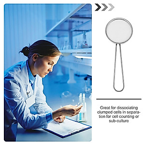 100 Fine Mesh Sieve Strainer, Mesh Stainless Steel Cell Strainer Cell Filter Standard Test Sieve Sanitary Fittings for Laboratory