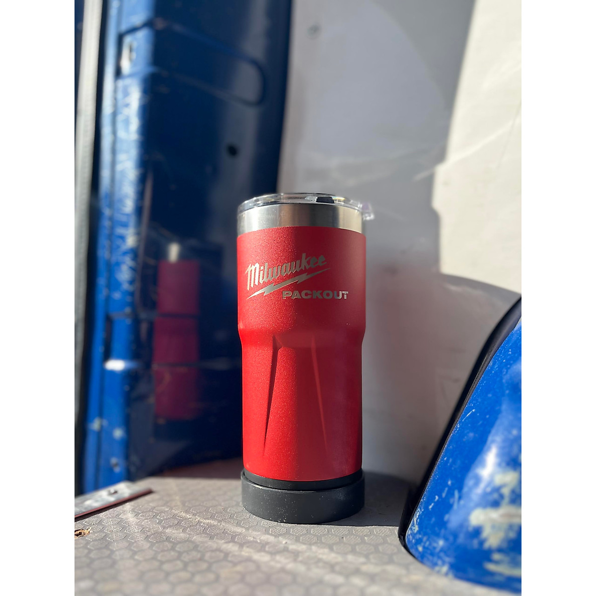 StealthMounts Mount for Packout Tumbler | Compatible with 20oz & 30oz Milwaukee Tumblers | 1 Black Cup Holder Included | Made in the UK