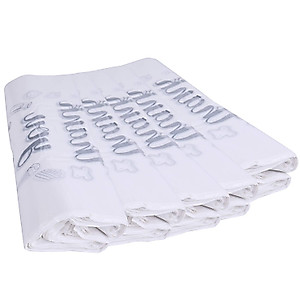 Foraineam 500 Ct Plastic Bags Thank You Reusable Grocery Bag - 13 x 7 x 21 inch, 15 mic, 0.6 mil T-shirts Carryout Shopping Bags