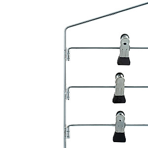 Organize It All 4 Tier Swing Arm Slack Rack Hanger, Closet Organizer for Pants, Scarves, Skirts