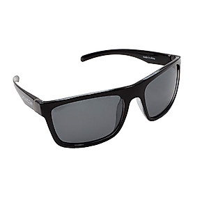 VIRTUE V-Paragon Polarized Sunglasses - Polished Black with Smoke Lens