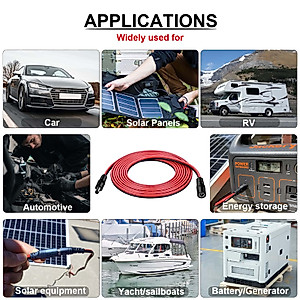 10ft 14AWG 12V DC Extension Cable DC 2.1mm x 5.5mm 5521 Power Supply Adapter Flat Extender Cord,Female to Male Wire for CCTV Security Camera,IP Network Camera,DVRs and More Devices