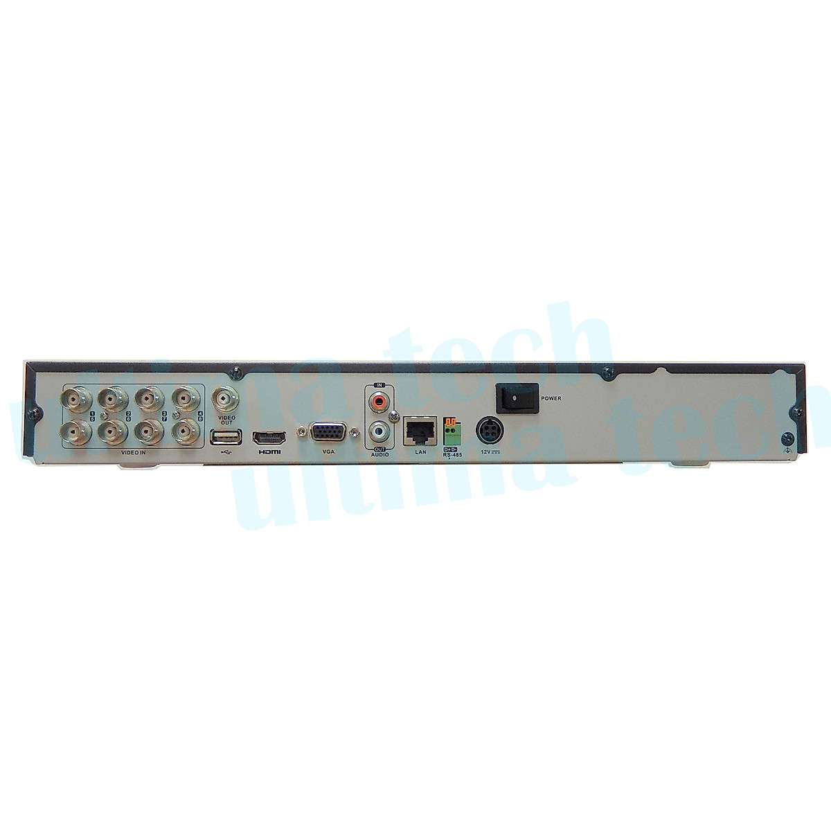 Hikvision DS-7208HQHI-K2 H.265 Pro+ 8CH Turbo HD DVR with 4CH IP (up to 12 IP Cameras), Supports up to 4MP HD-TVI/AHD (3MP only CH1 & CH2), 2MP HD-CVI, CVBS, 2 SATA for HDD (HDD not Included)