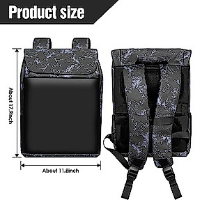 RODANNY LED Backpack, Waterproof Motorcycle Backpack, Designable Screen, Birthday Gift for Men, Laptop Backpack 15.6 Inch (Gray)