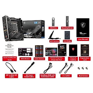 MSI MEG Z690I Unify Gaming Motherboard (Mini ITX, 12th Gen Intel Core, LGA 1700 Socket, DDR5, PCIe 5, 2.5G LAN, M.2 Slots, Wi-Fi 6E) (Renewed)