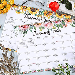 2025-2026 Calendar - JUL 2025 - DEC 2026, 14.6'' x 11.4'', Wall Calendar 2025-2026, Twin-Wire Binding, 18 Months Calendar 2025-2026, Premium Paper