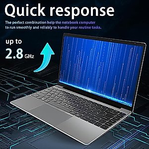 Intel Celeron N4020C 14.1" Laptop, 8GB DDR4 Memory, 256GB SSD, FHD Display for Work and Entertainment, Expandable 1TB SSD, Ultra Slim, USB3.0, Webcam, TF Card