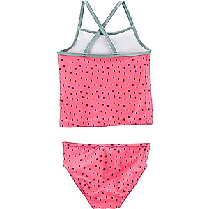 Simple Joys by Carter's Girls' 3-Piece Assorted Rashguard Sets, Watermelon, 5T